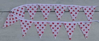 Mini slinger wit met hartjes – Textielfeest